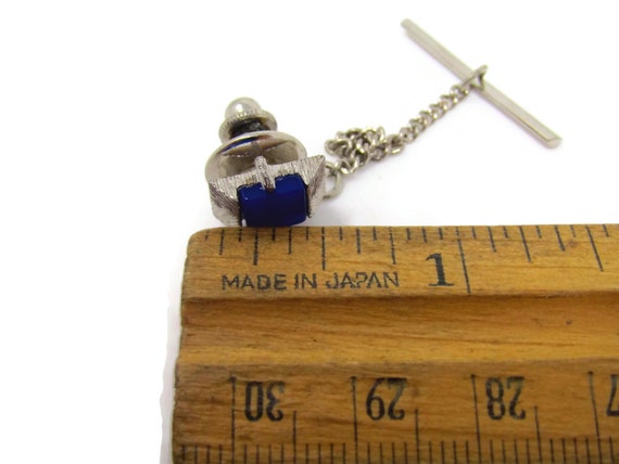 Vintage Tie Tack Tie Pin: Blue Center Excellent Desig… - Gem