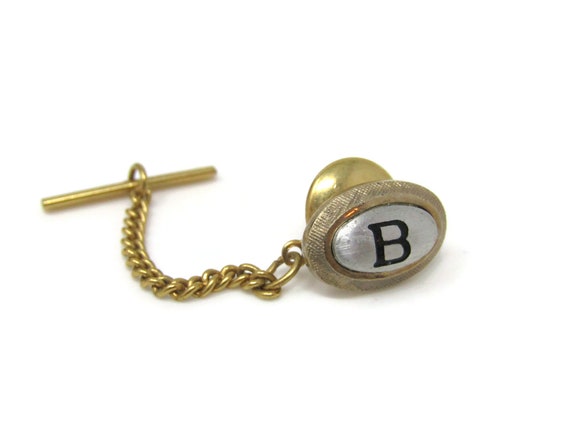Letter B Initial Tie Tack Pin Vintage Men's Jewelry Nice | Etsy