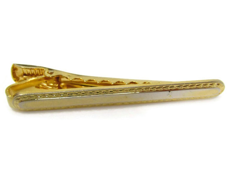 Fancy Border Tie Clip Vintage Tie Bar: Gold Tone | Etsy