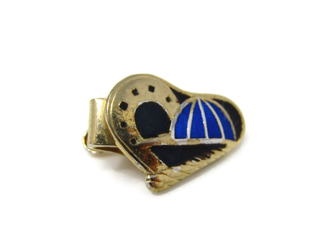 Vintage Horse Racing Tie Clip, Jockey Cap Horseshoe Design - Etsy