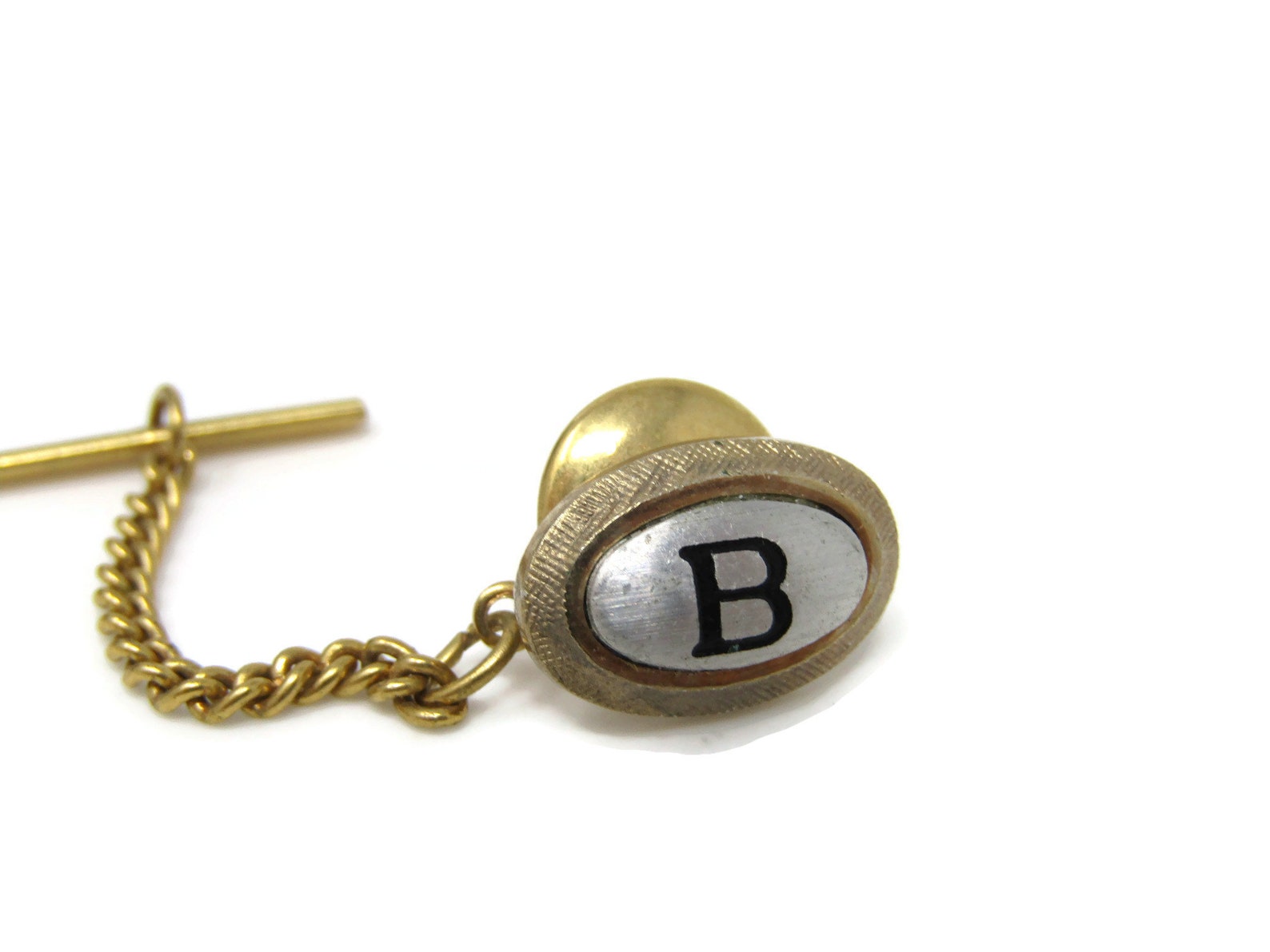 Letter B Initial Tie Tack Pin Vintage Men's Jewelry Nice - Etsy