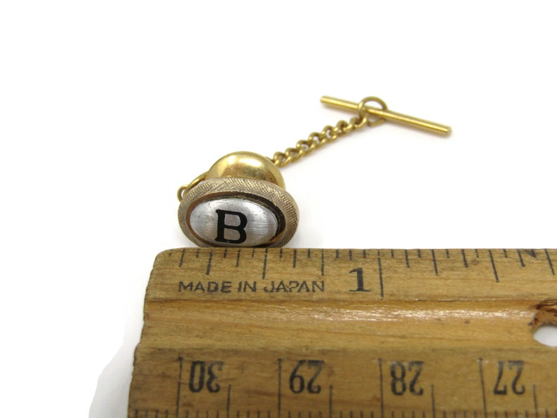 Letter B Initial Tie Tack Pin Vintage Men's Jewelry Nice - Etsy