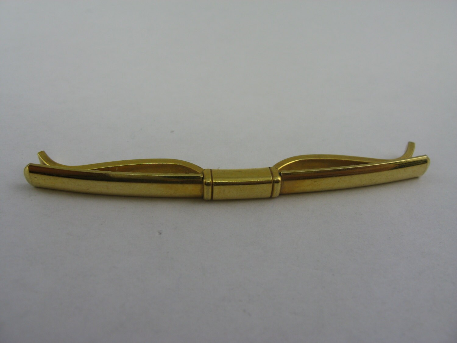 Stunning Gold Tone Bar Design by Hadley Vintage Mens Tie Collar Bar ...