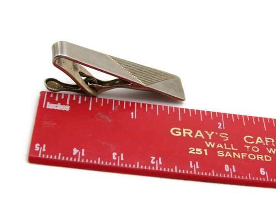 Geometric Triangles Etched Line Pattern Gold Tone Tap… - Gem