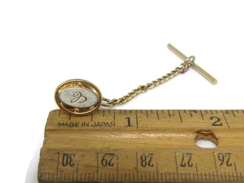 Letter C Initial Tie Pin Tack Vintage: Nice Design - Etsy