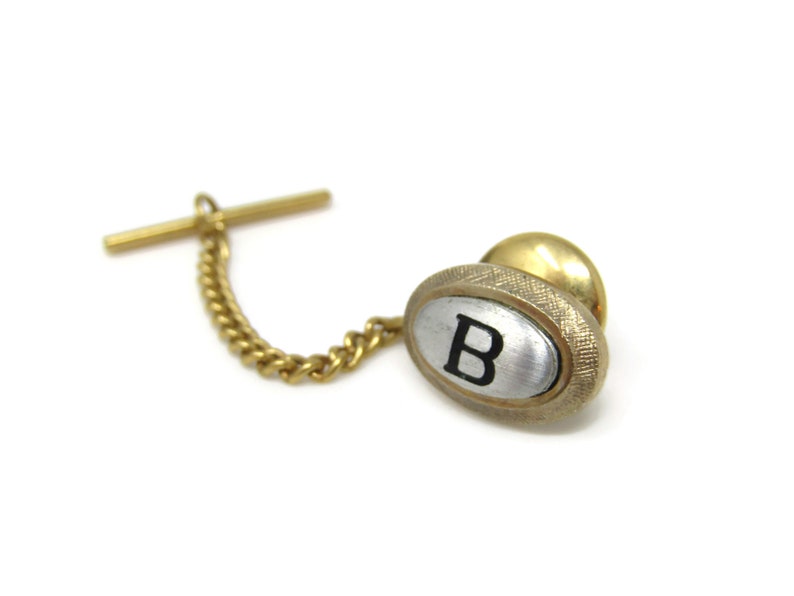 Letter B Initial Tie Tack Pin Vintage Men's Jewelry Nice - Etsy