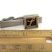 Letter L Initial Cursive Design Tie Clip Bar Faded Silver Tone - Etsy