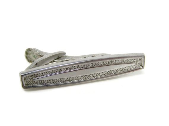 Smooth Center & Border Textured Background Tie Clip B… - Gem