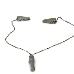 Antique Dress Clips on Chain One Slides Along the Chain - Etsy