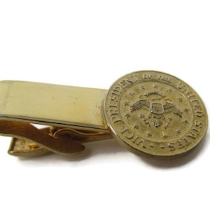 Vice President United States Tie Clip Vintage Tie Bar: Gold Tone Seal ...