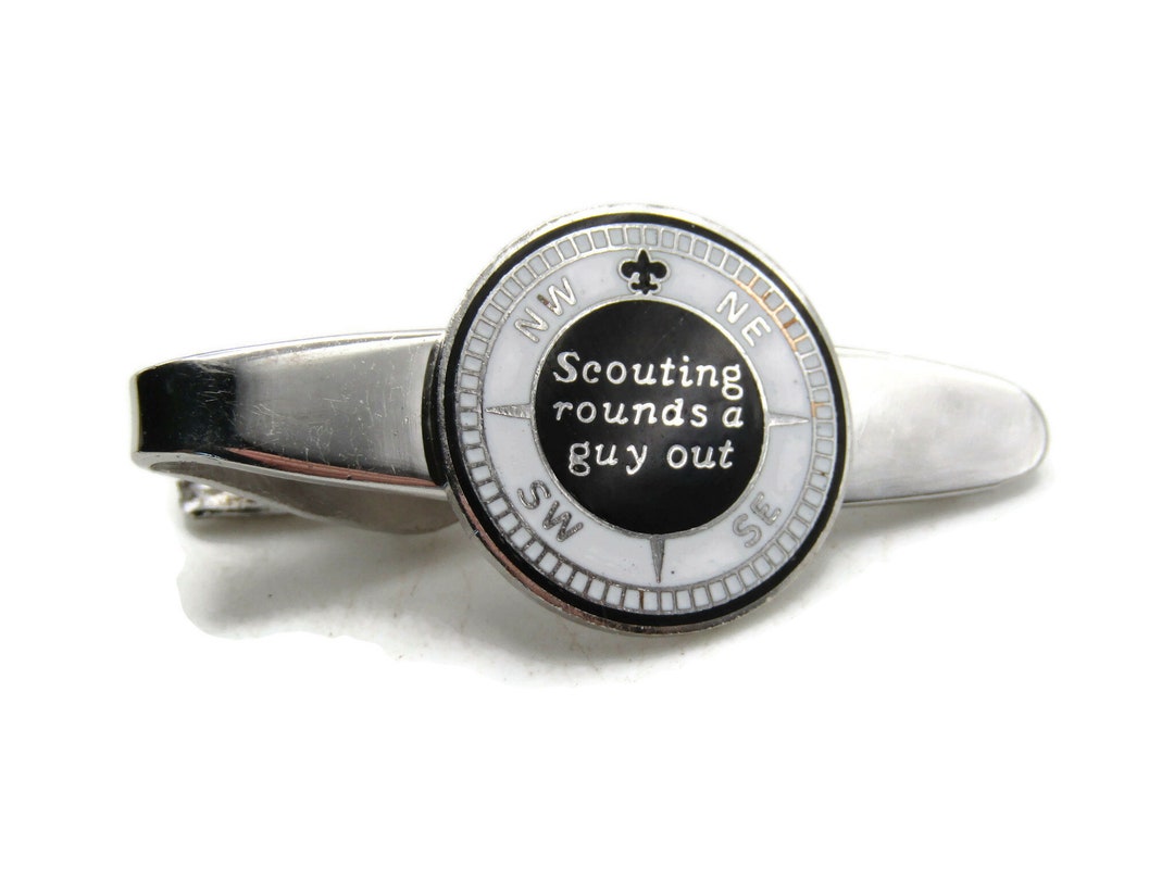 Scouting Rounds A Guy Out Compass Tie Bar Tie Clip Men's - Etsy