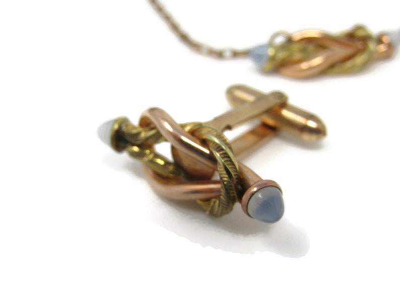 Interlocking Knot Design High Quality Men's Jewelry Set | Etsy