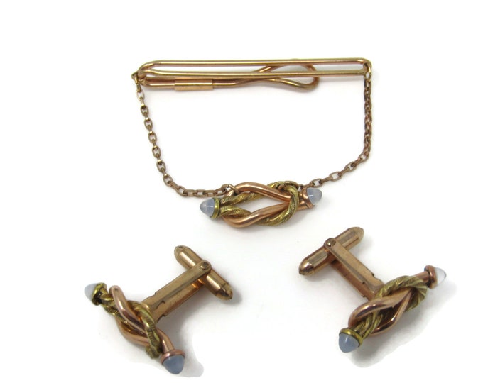 Interlocking Knot Design High Quality Men's Jewelry Set - Etsy