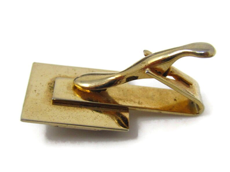Cool Tie Clip Vintage Mens Tie Bar Amber Color Accent Gift for | Etsy