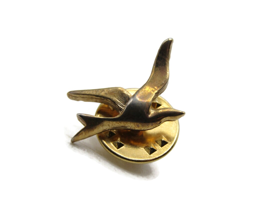 Flying Bird Tie Pin Men's Jewelry Gold Tone - Etsy