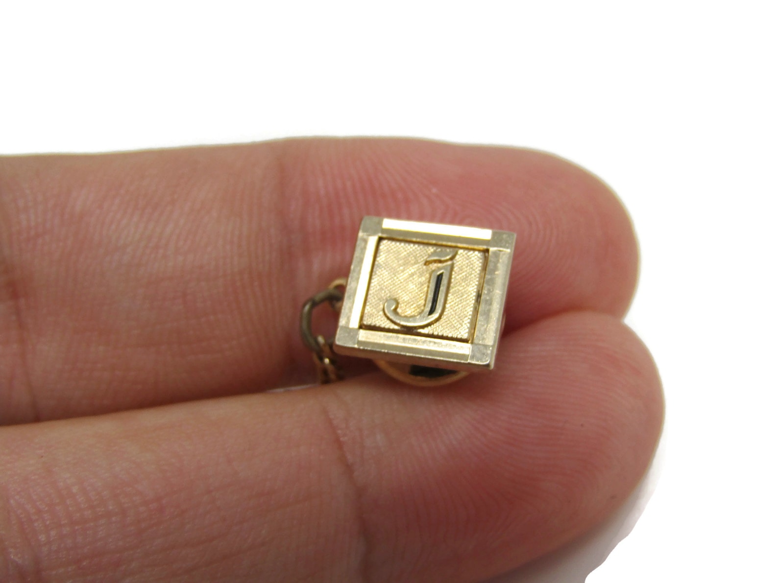 Letter J Initial Tie Tack Pin Vintage Men's Jewelry Nice | Etsy