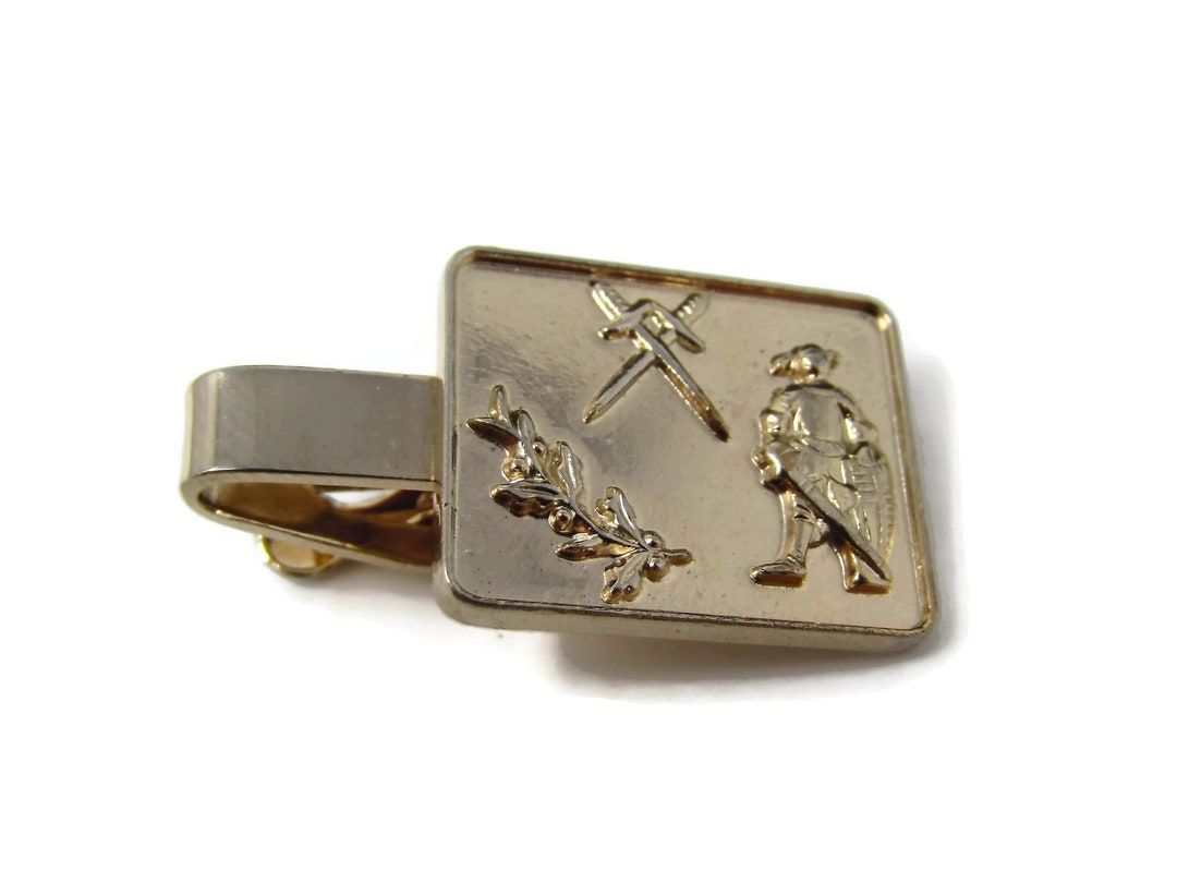Vintage Tie Clip Tie Bar: Knight Swords Design Nice Quality - Etsy