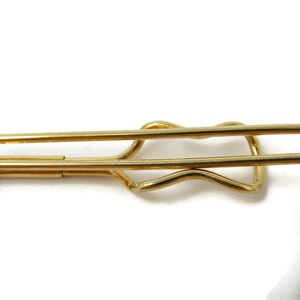 Cool Tie Bar With Chain Tie Clip Vintage Stunning Blue Wheel Design ...