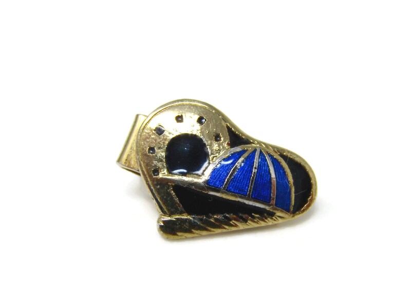 Vintage Horse Racing Tie Clip, Jockey Cap Horseshoe Design - Etsy