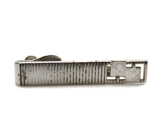 Vertical Lines And Square Tie Bar Men's Jewelry Tie C… - Gem