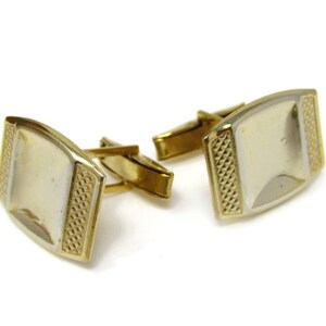 Vintage Cufflinks for Men Gold Tone Retro Design - Etsy