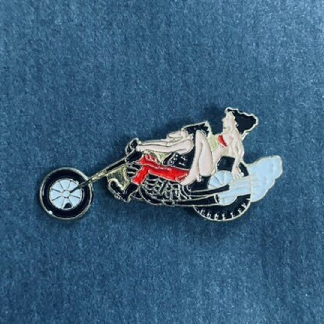 Chopper Rider Couple Illustration - Etsy