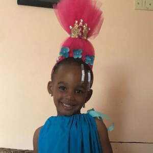 PRINCESS POPPY TROLLS Hair Headband! Poppy Headband, Birthday Headband ...