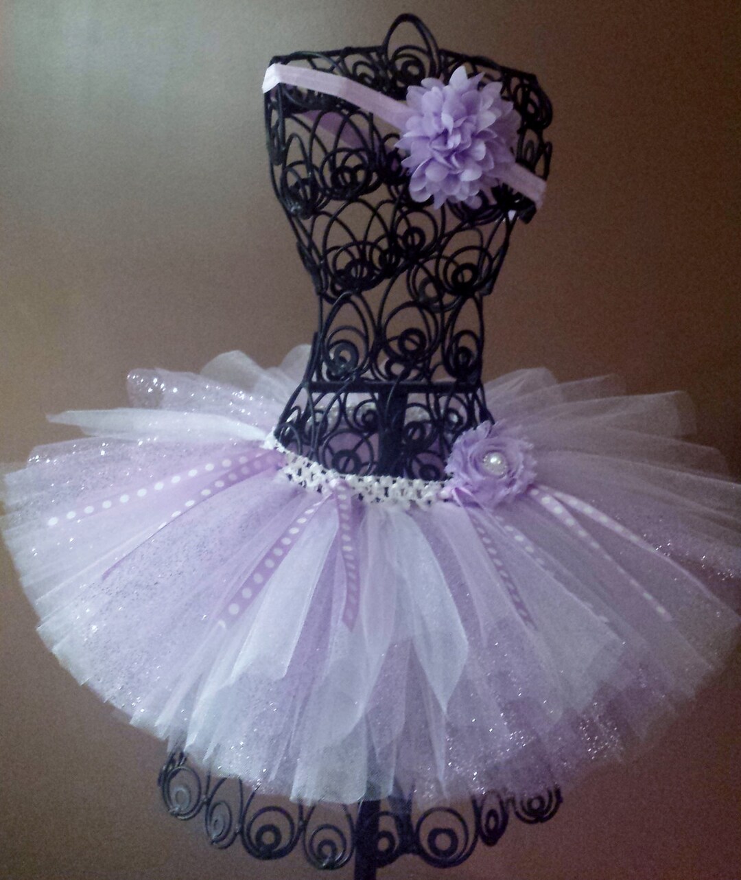 Lavender Lavender Glitter & White Tutu With Ribbons,sophia the First ...
