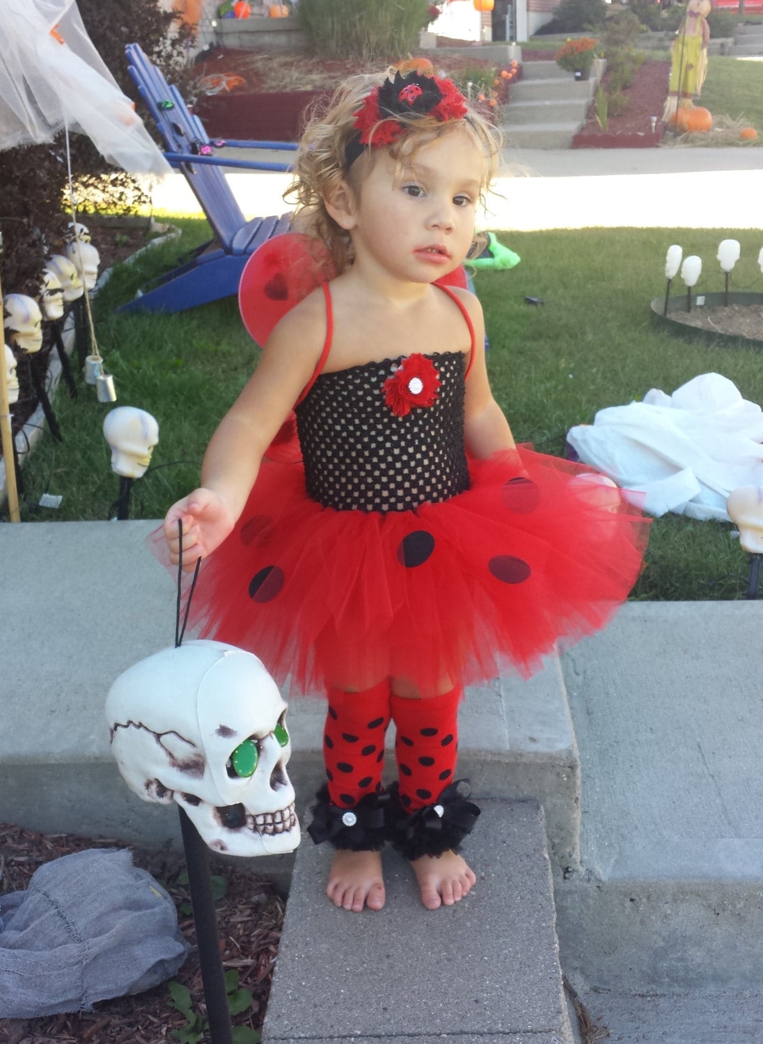 Complete Ladybug Tutu Dress Headband Wings And Legwarmers Etsy