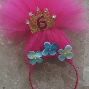PRINCESS POPPY TROLLS Hair Headband! Poppy Headband, Birthday Headband ...