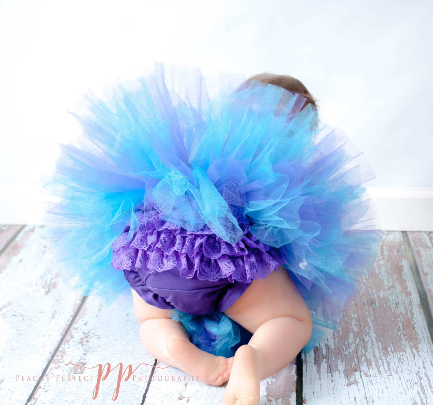 Turquoise &purple Mermaid Inspired Tutu Dress Costume,ballerina,photo ...