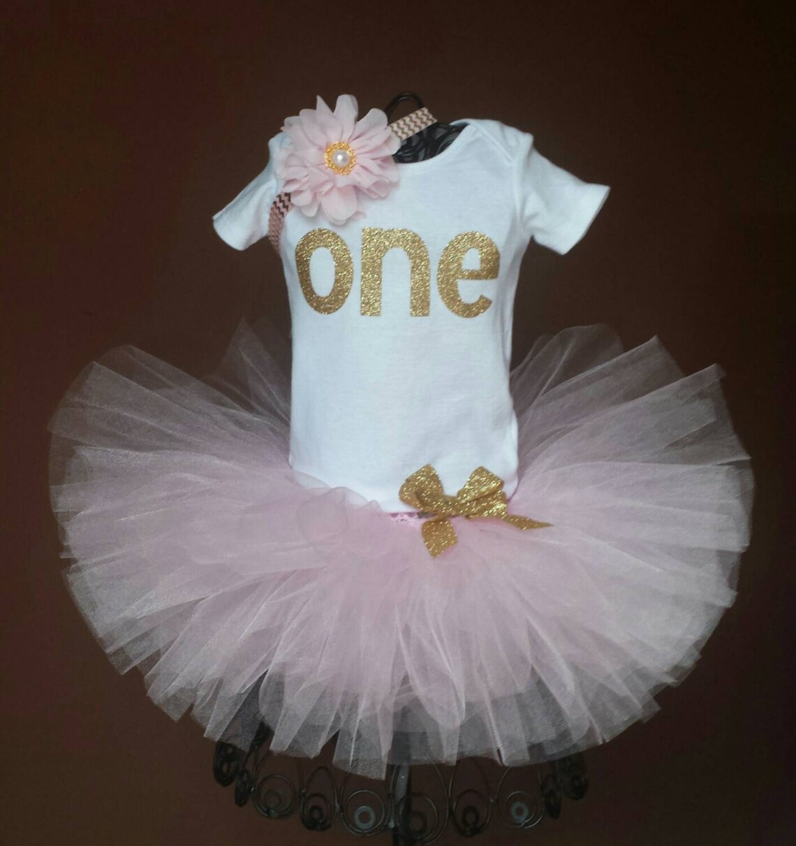 SALE Gorgeous Gold Glitter Bling one Birthday - Etsy