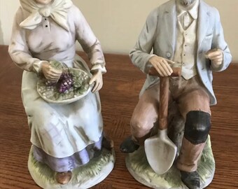 Homco Old Man Figurines - Etsy