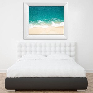 Turquoise Beach Art Ocean Wall Print Turquoise Water Blue - Etsy