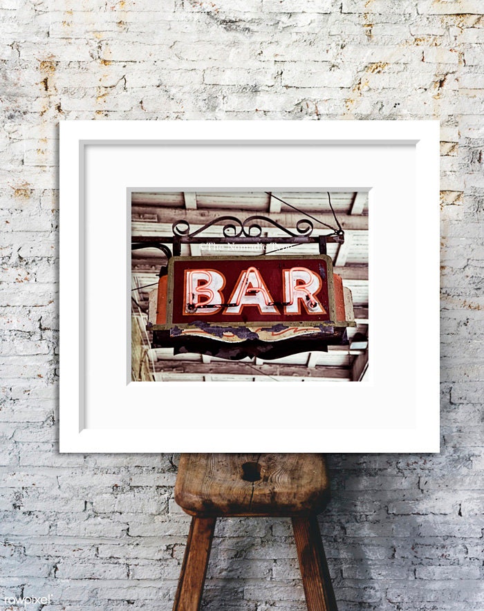 Bar Decor New Orleans Photo Bar Sign New Orleans Decor Bar | Etsy
