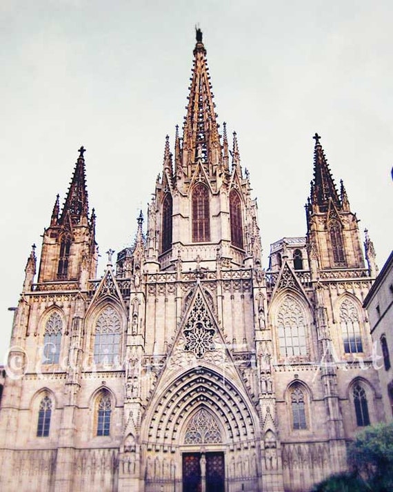 Gothic Art Print Architectural Photo Spain Photo Architecture | Etsy