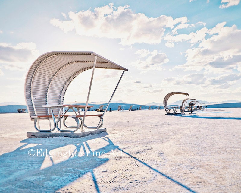 New Mexico Print White Sands Photo Retro Wall Art White Sands Park Sand ...