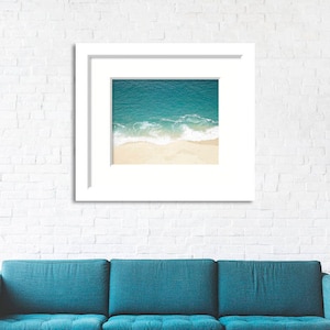 Turquoise Beach Art Ocean Wall Print Turquoise Water Blue - Etsy