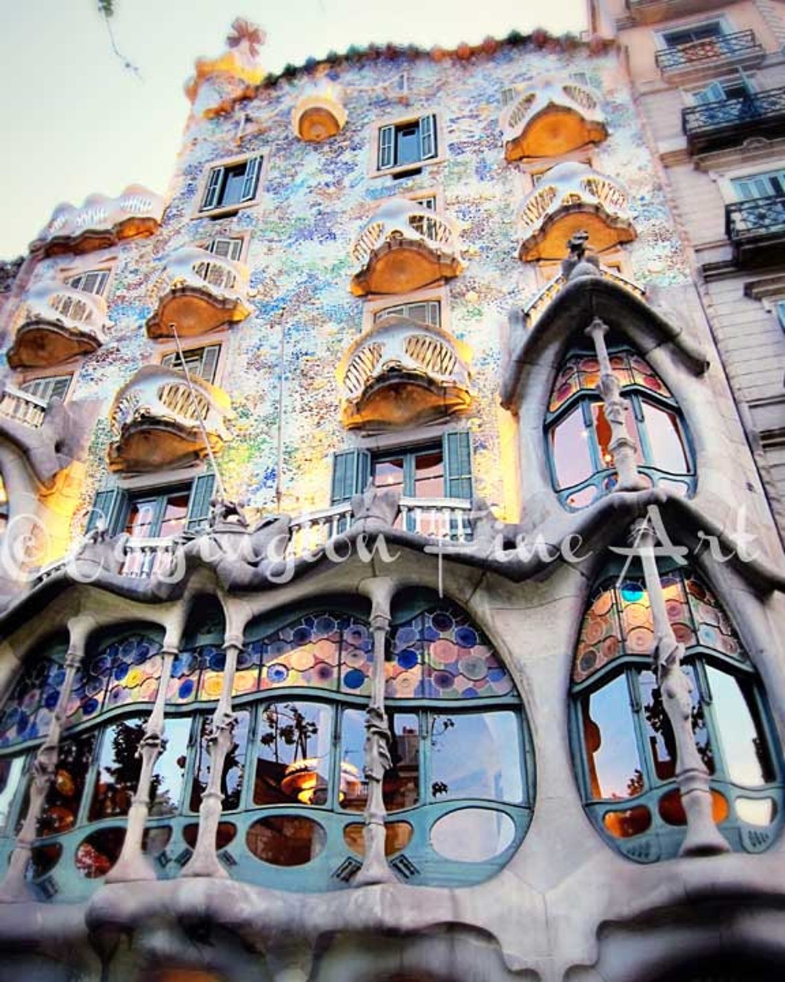 Spain Photo Gaudi Print Barcelona Photo Architecture Print - Etsy