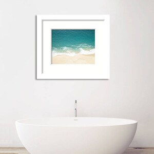 Turquoise Beach Art Ocean Wall Print Turquoise Water Blue - Etsy