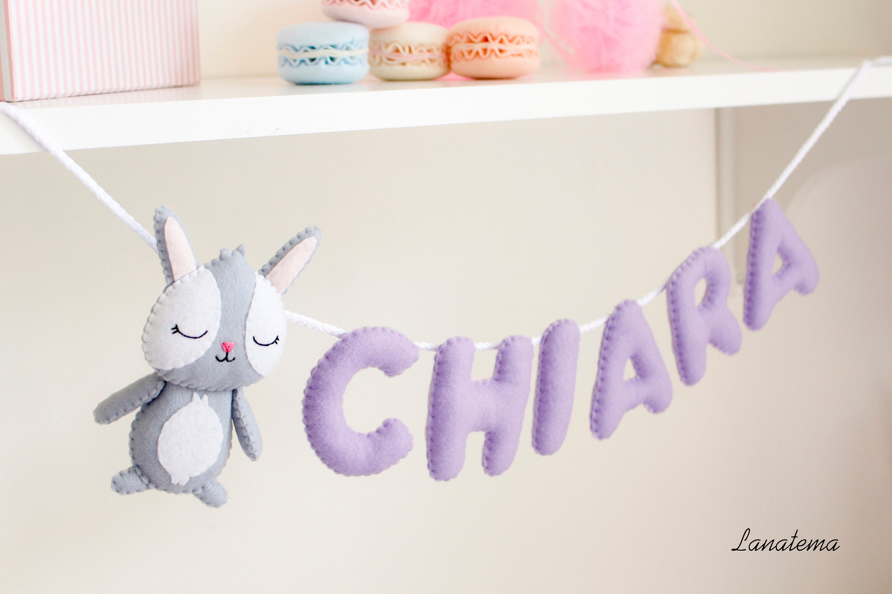 Personalized Banner. Felt Name Banner. Nursery Decor. Baby | Etsy