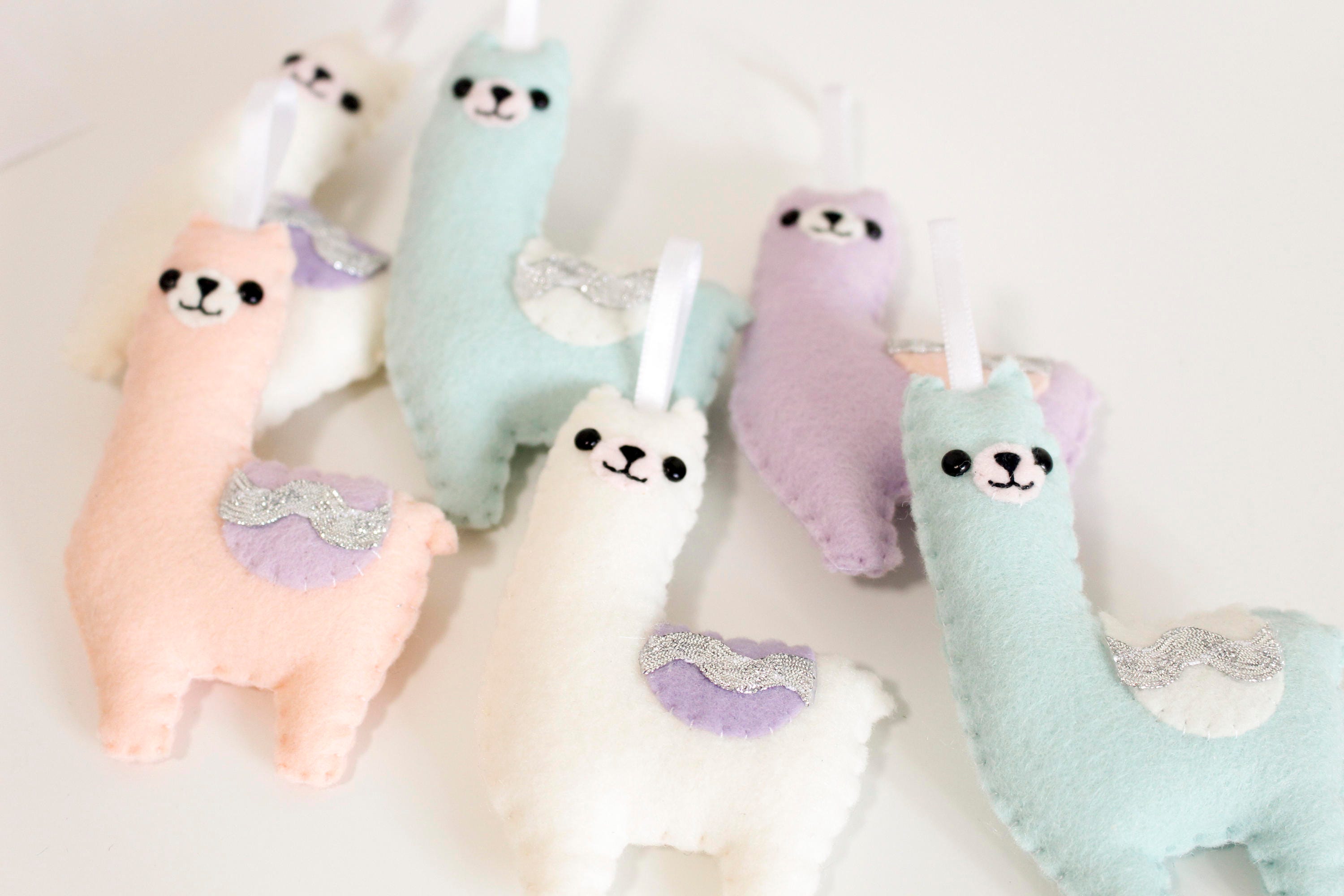 Felt Pattern Llama Garland. Sewing Pattern PDF. Needlecraft | Etsy