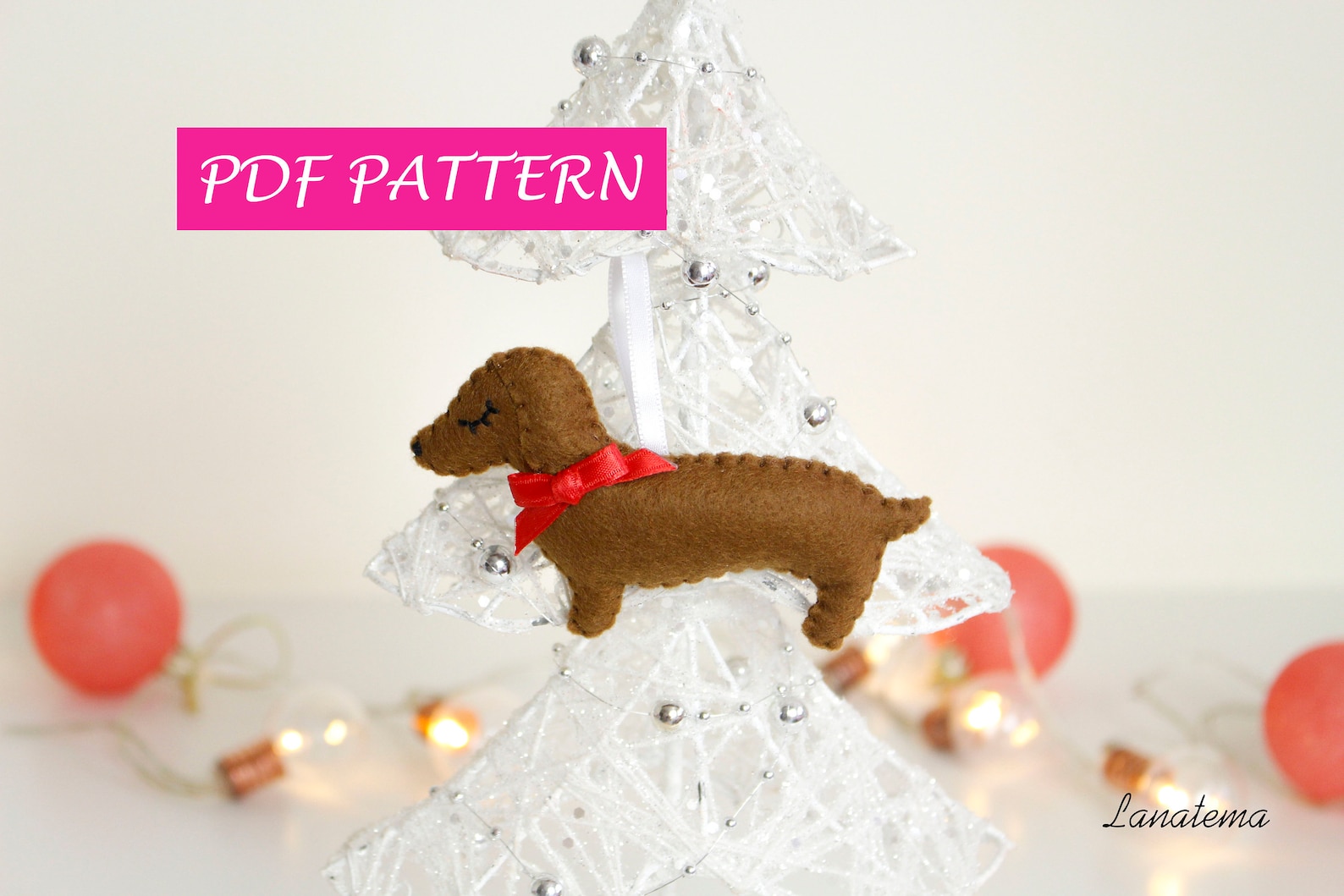Dachshund Pattern Sausage Dog Sewing Pattern Pdf Felt Plush Basset ...