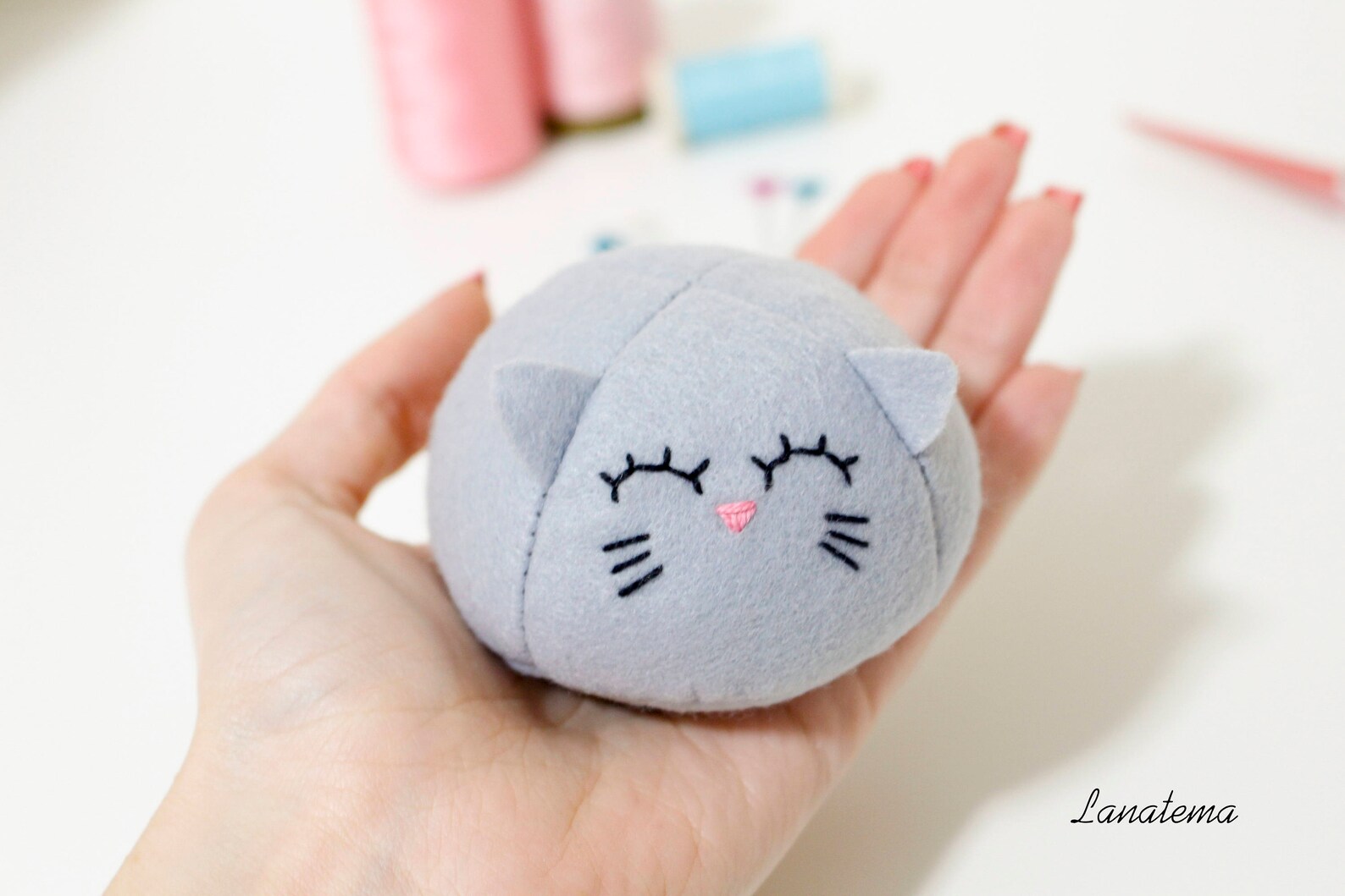 Felt Pattern Pincushion Hand Embroidery Tutorial, Digital File ...