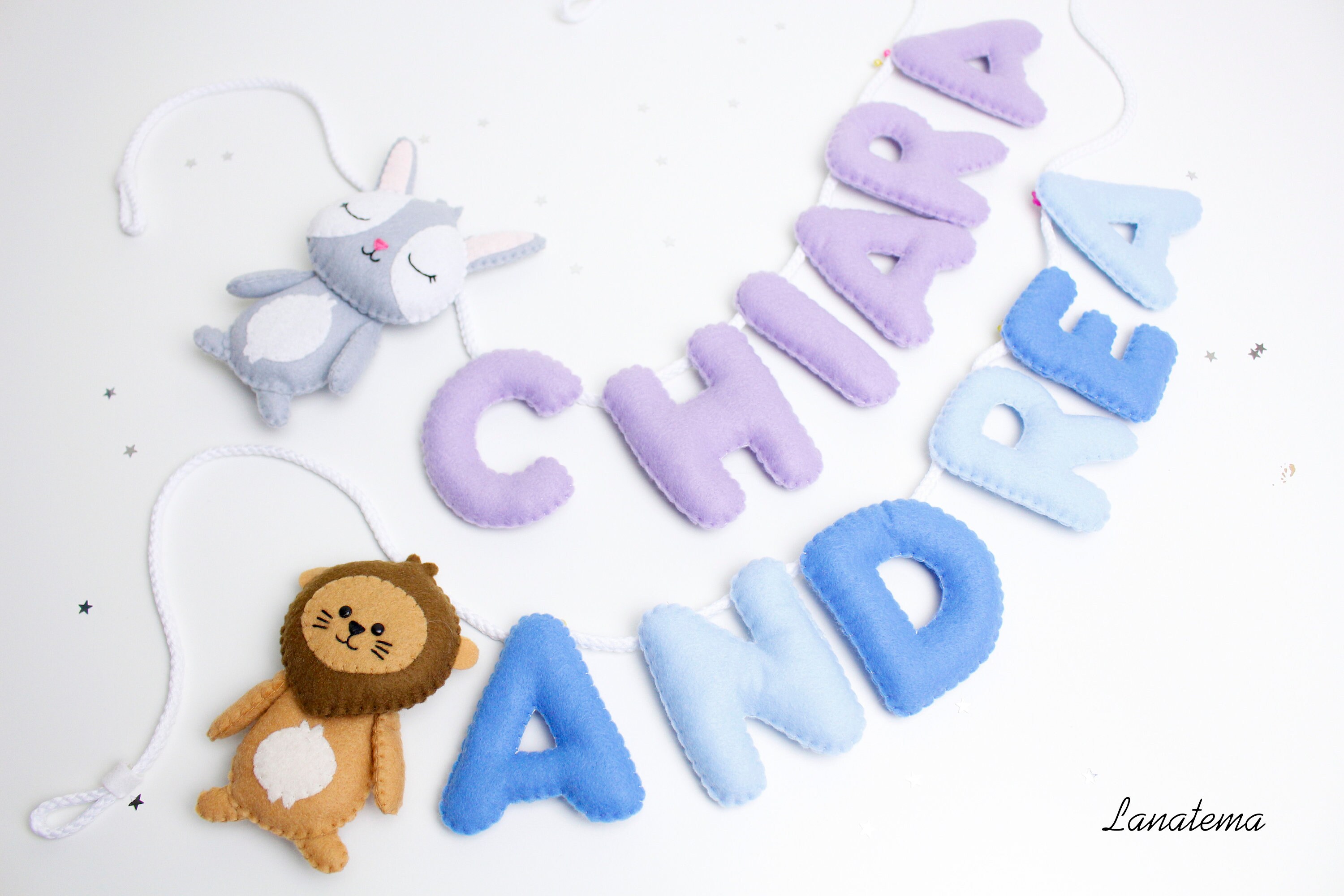 Personalized Banner. Felt Name Banner. Nursery Decor. Baby | Etsy