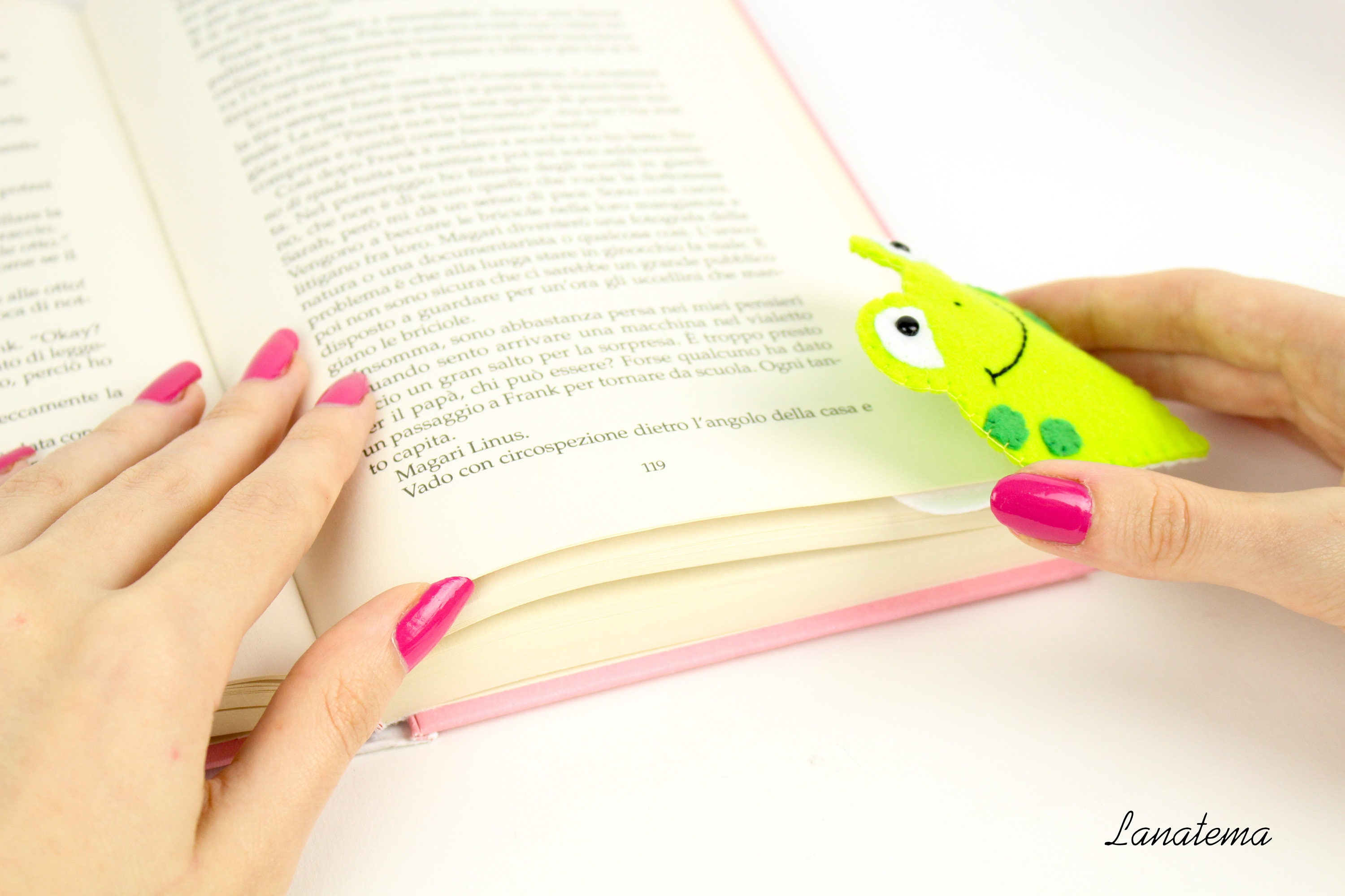 Bookmark Pattern Pdf Bookmark, Frog Felt DIY Easy Sewing, Craft ...
