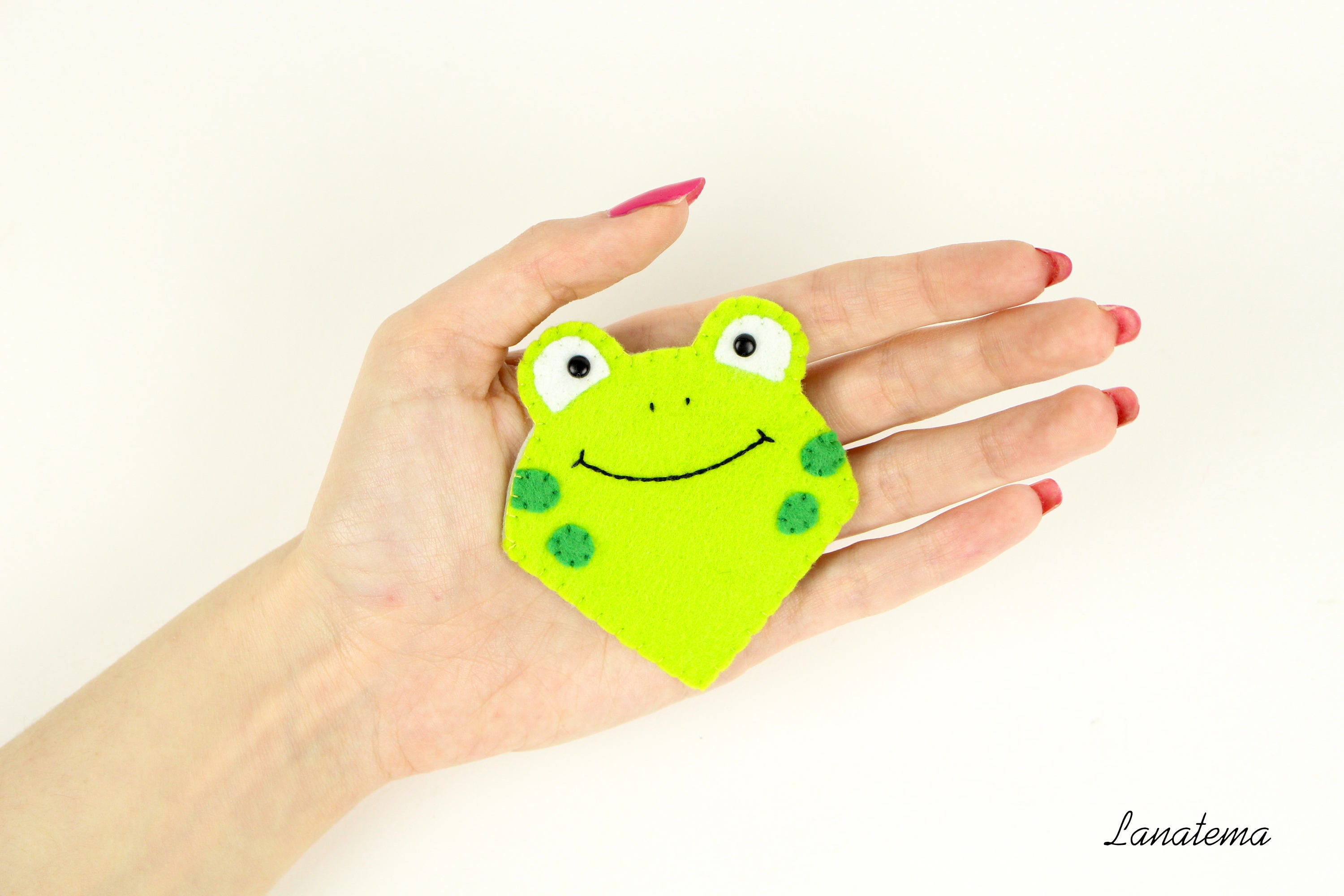 Bookmark Pattern Pdf Bookmark, Frog Felt DIY Easy Sewing, Craft ...