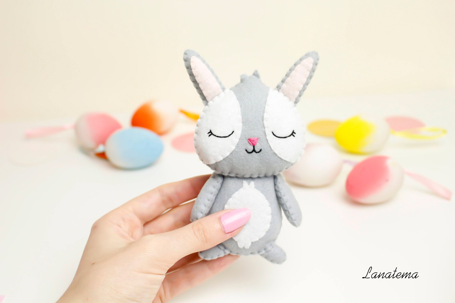 Felt Easter Pattern. Set of Two. Chick Bunny Plush Pattern. - Etsy