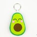 Avocado Keychain. Felt Avocado Keyring. Sushi Lover. Gift for - Etsy