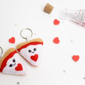 Best Friend Keychain, Food Keychain, Friendship Keychain Personalized ...